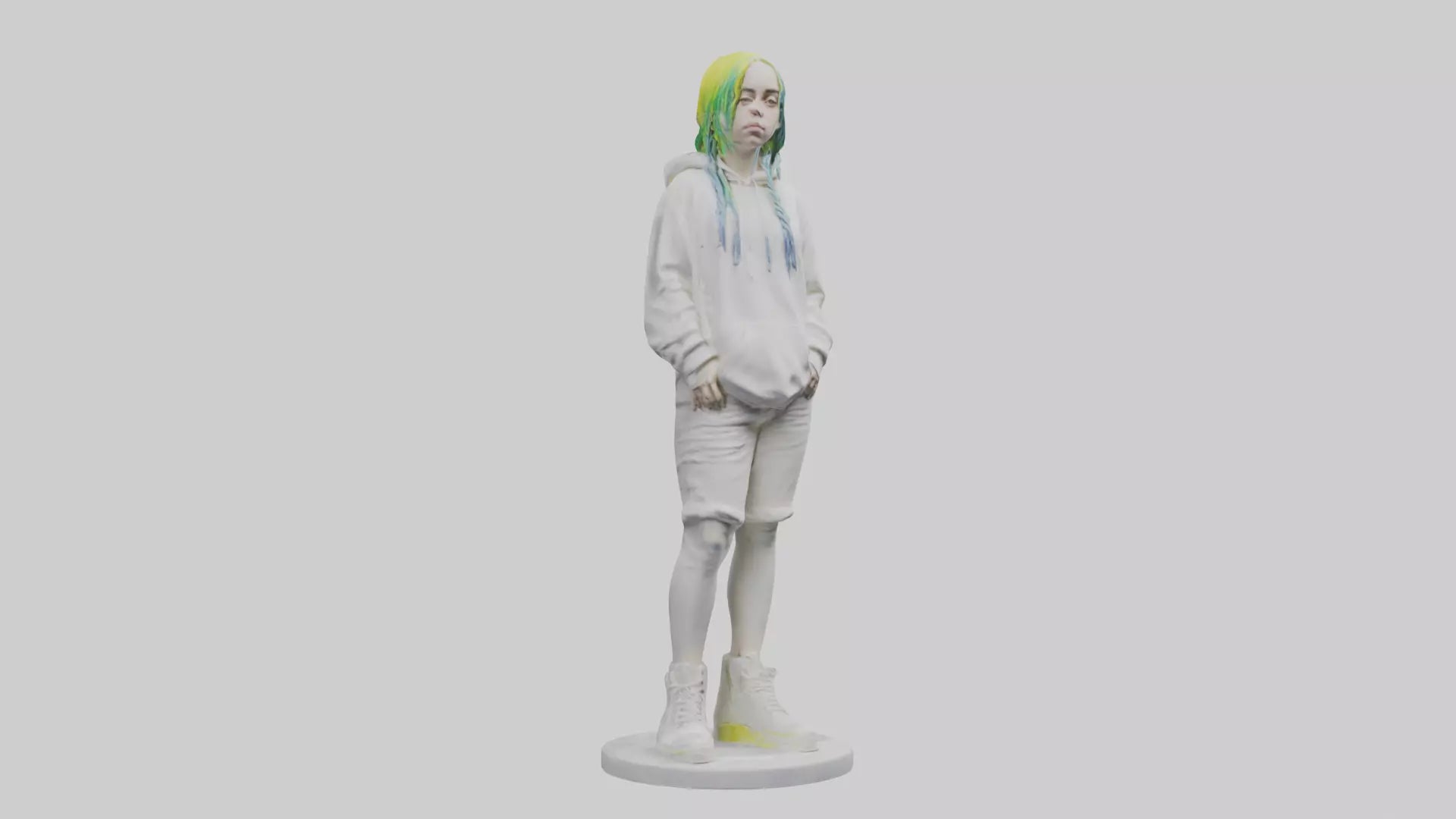 3D model Billie Eilish statue model VR / AR / low-poly – 3D Model Store