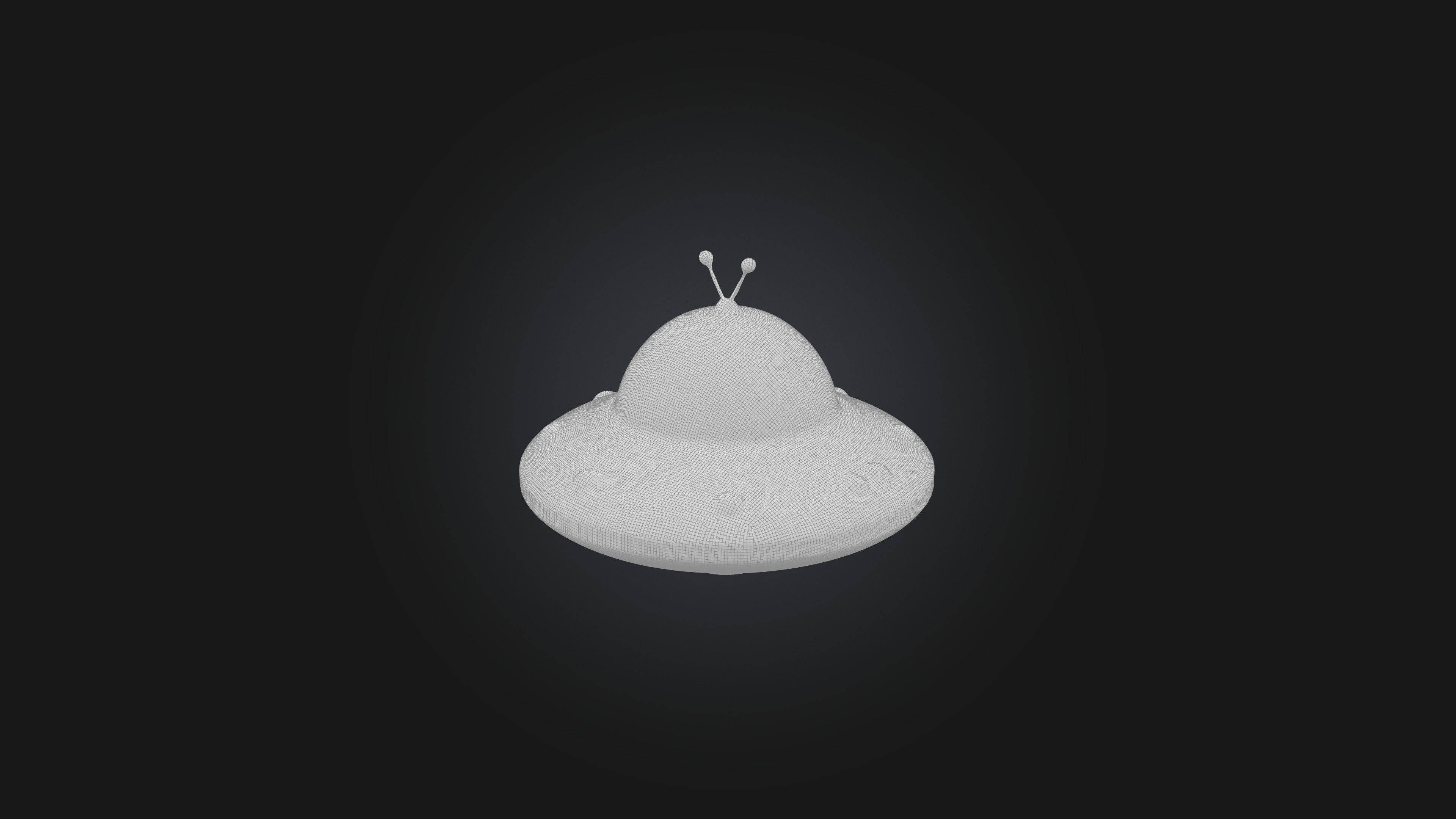 Cartoon UFO 3D model – 3D Model Store